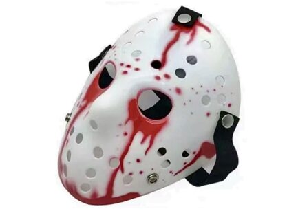 Ari Lehman signed “Jason Voorhees” Friday the 13th bloody white Mask ...