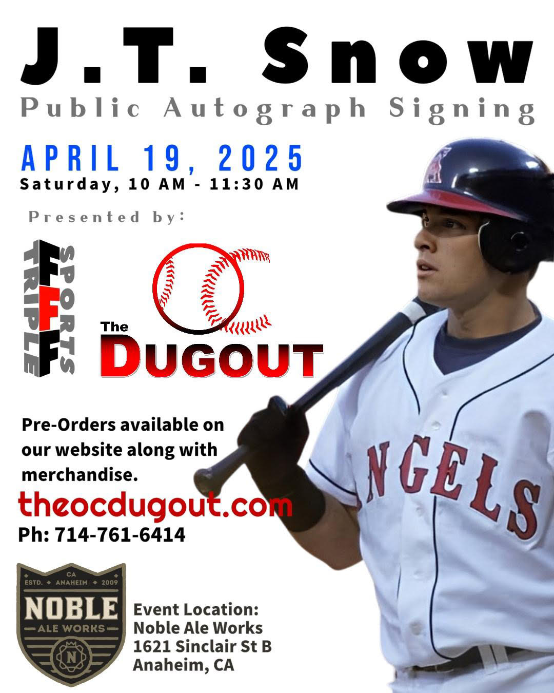 The OC Dugout – Celebrity Signings, Appearances and Memorabilia